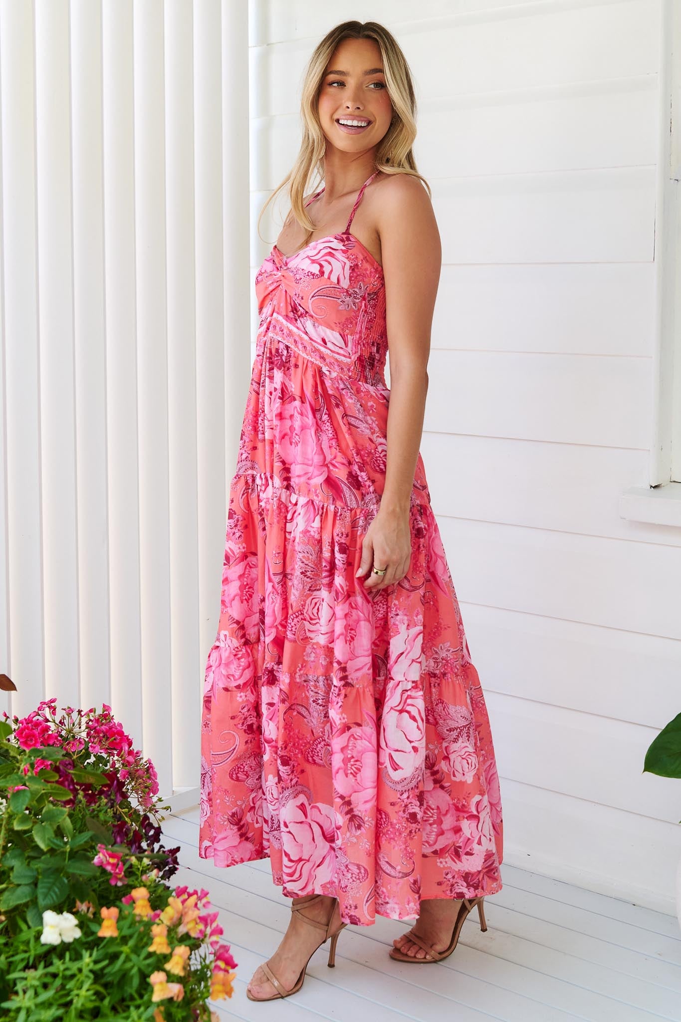 Sara Maxi Dress - Melon - FINAL SALE – minnie + MAXXIE